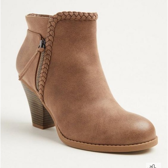 torrid | Shoes | Braided Cone Heel Bootie Ww | Poshmark